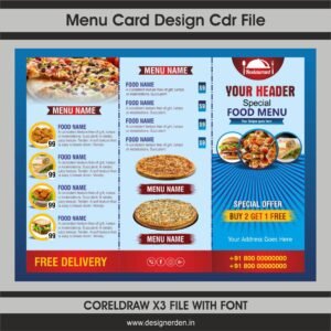 Menu Card Design Archives - Designerden.in