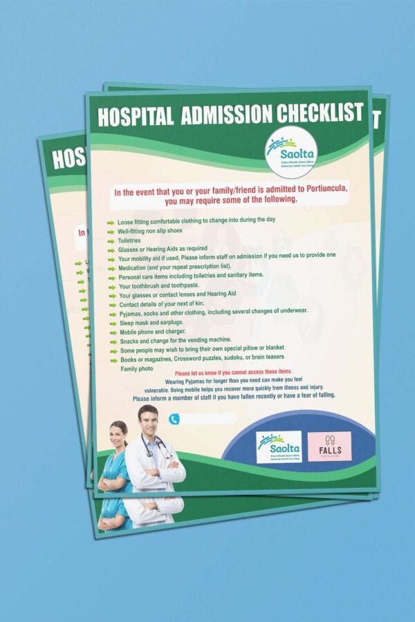 Hospital Admission Checklist Template CDR File Download - Designerden.in