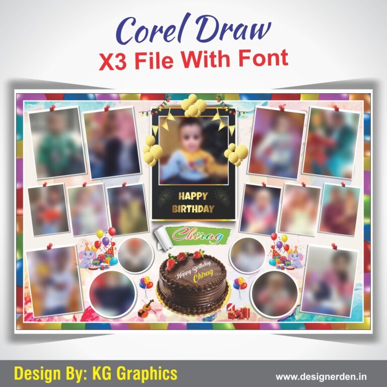 Birthday Banner Design CDR File