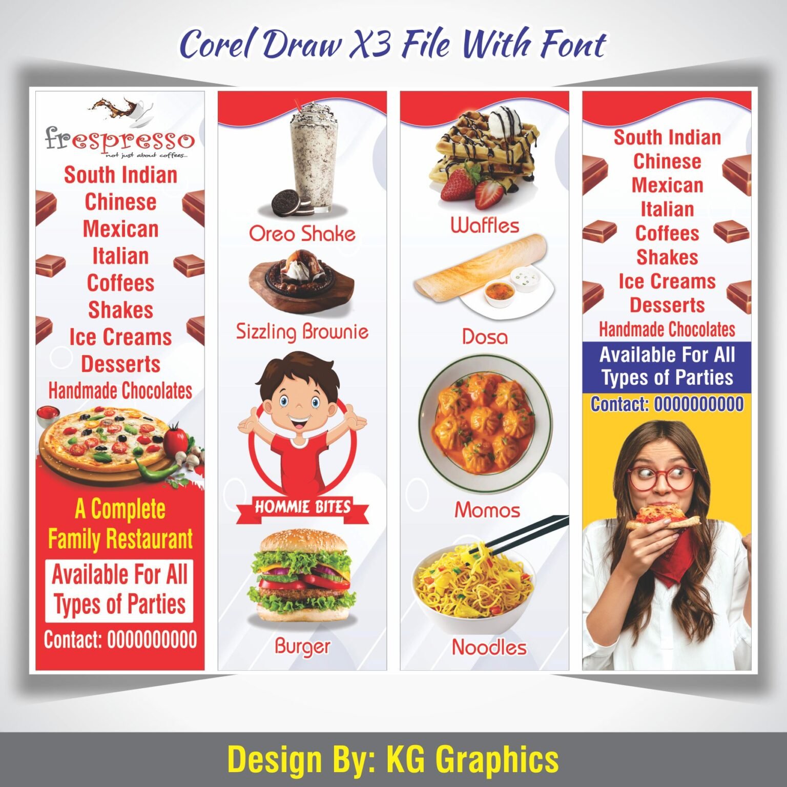 Fast Food Aur Vada Pav Banner Design CDR File