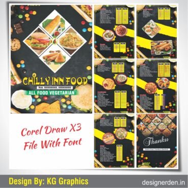 Menu Card Design Archives - Designerden.in