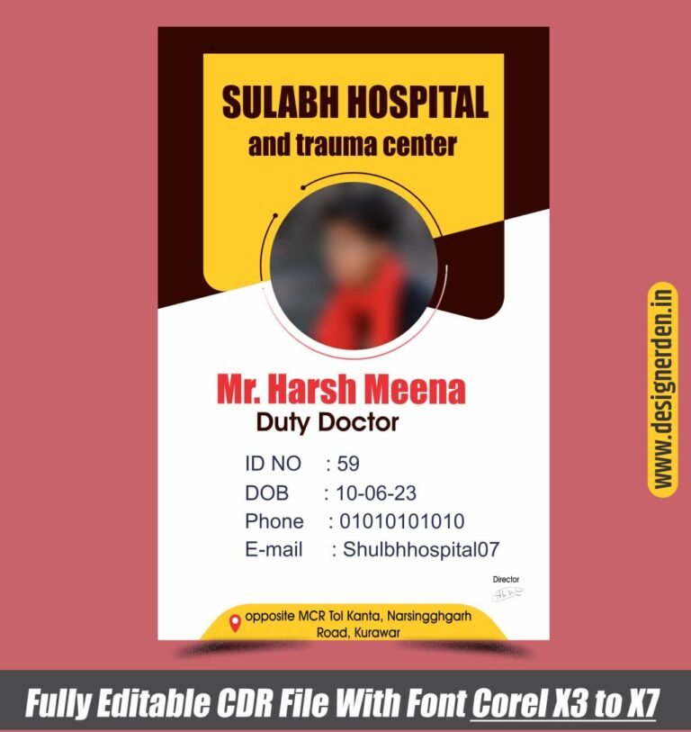 Hospital Standee Banner Design CDR File