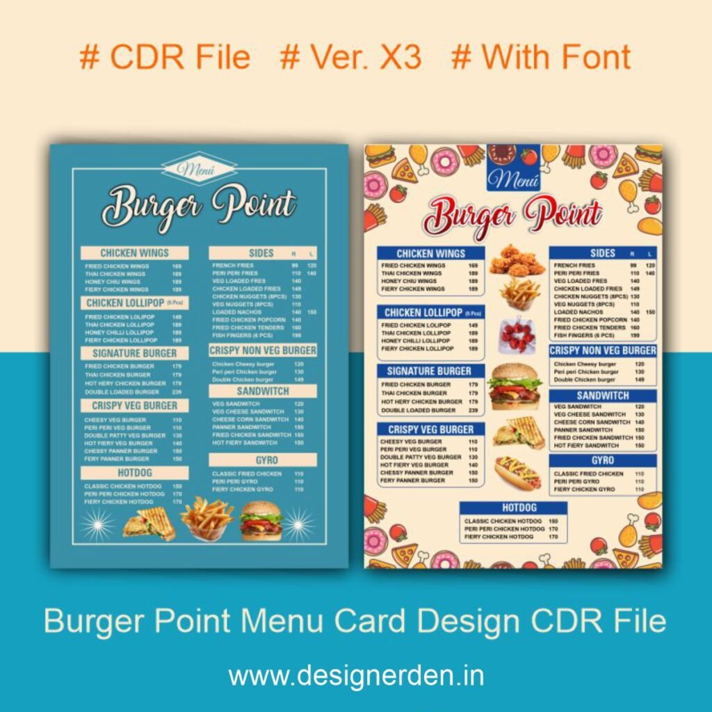 Fast Food Flex Banner Design -Pasta Roll Banner CDR File